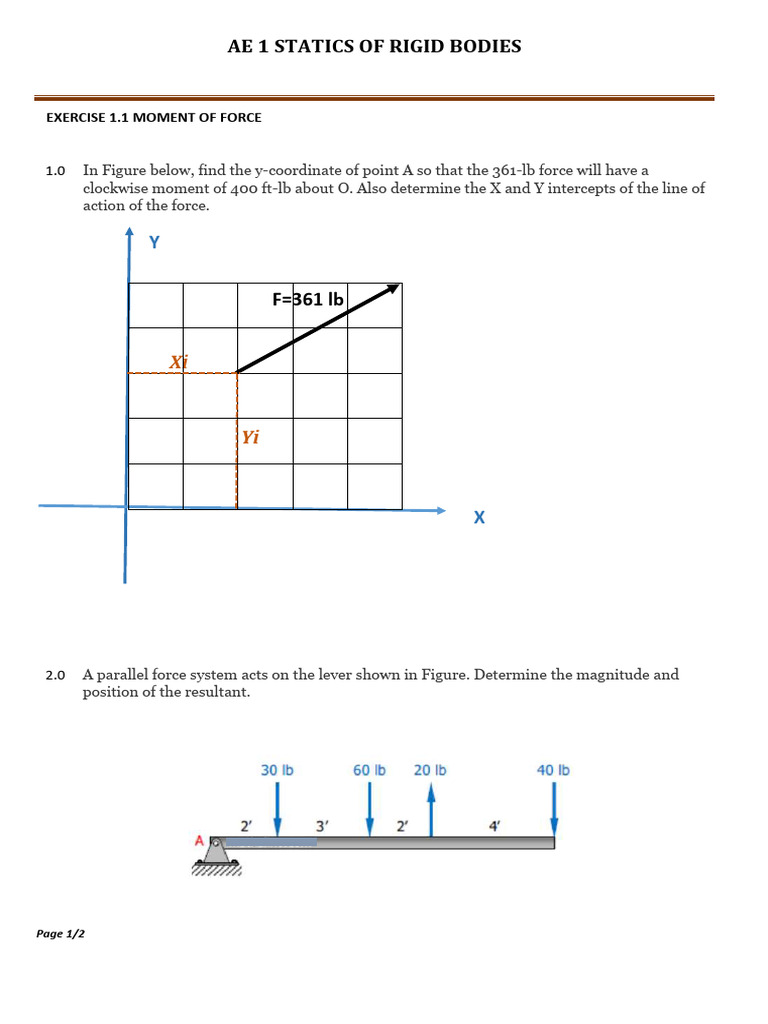 Moment Of Force In Rigid Bodies Pdf