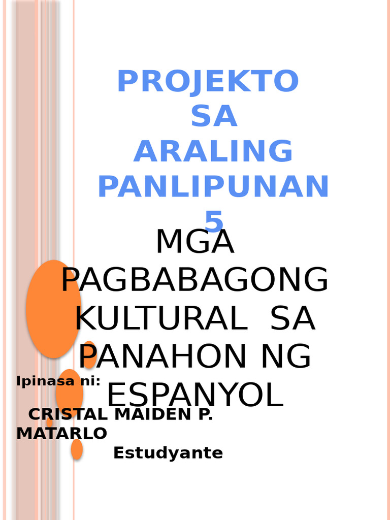 crystal aral pan project | PDF