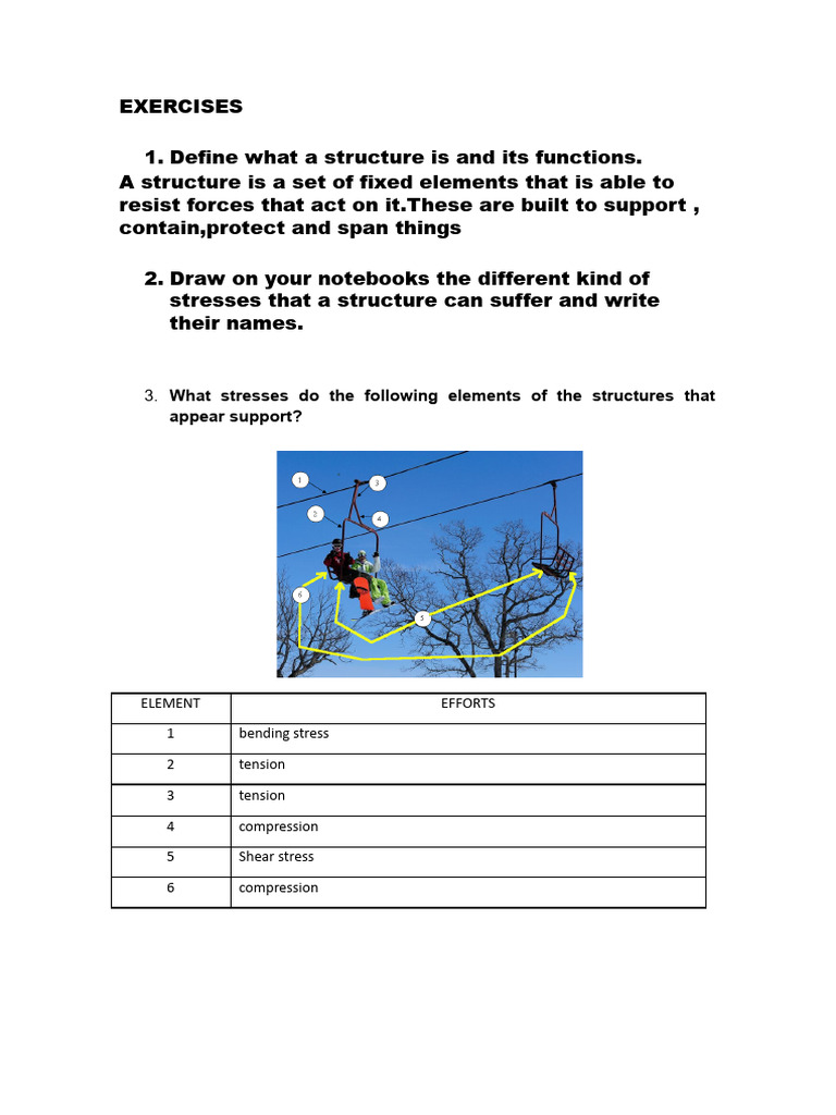 Irune Veintemilla Ochoa - Exercises structures | PDF | Stress (Mechanics) | Bending