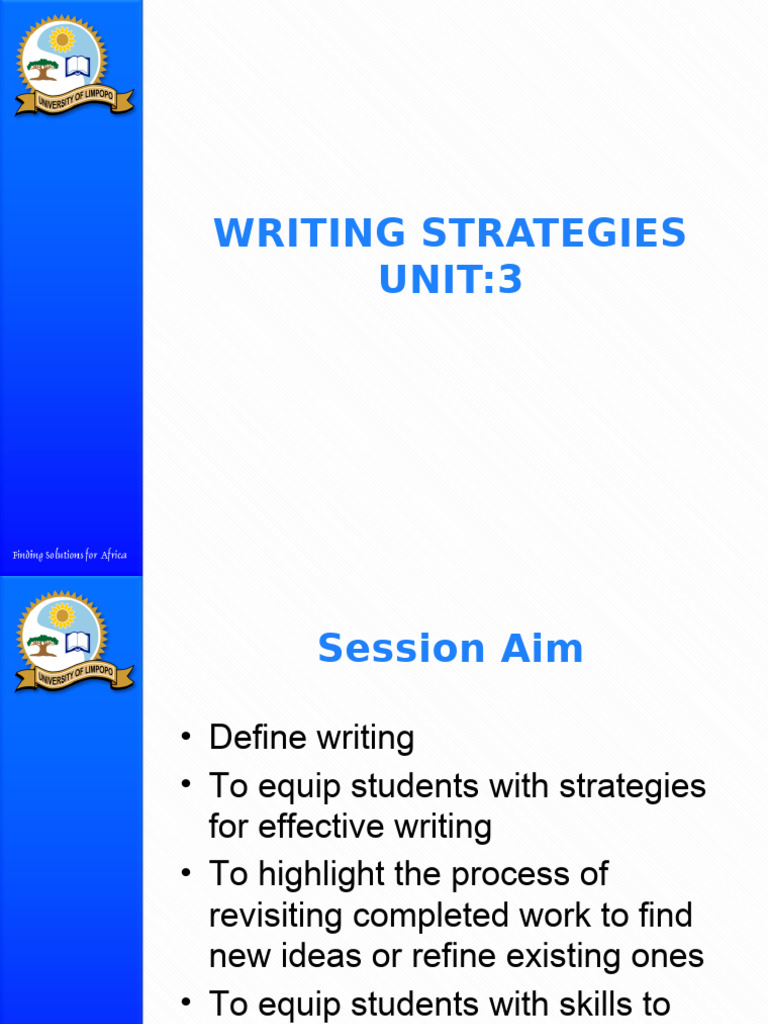 Effective Writing Strategies Guide | PDF | Proofreading | Verb