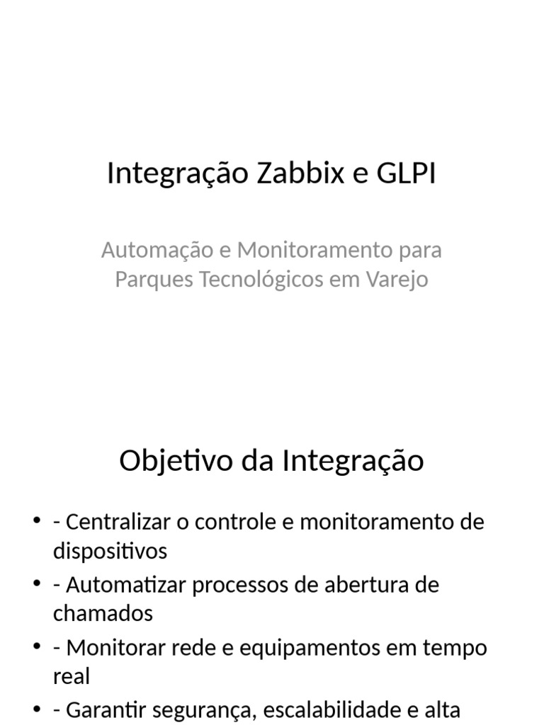 Integracao_Zabbix_GLPI_v2 | PDF