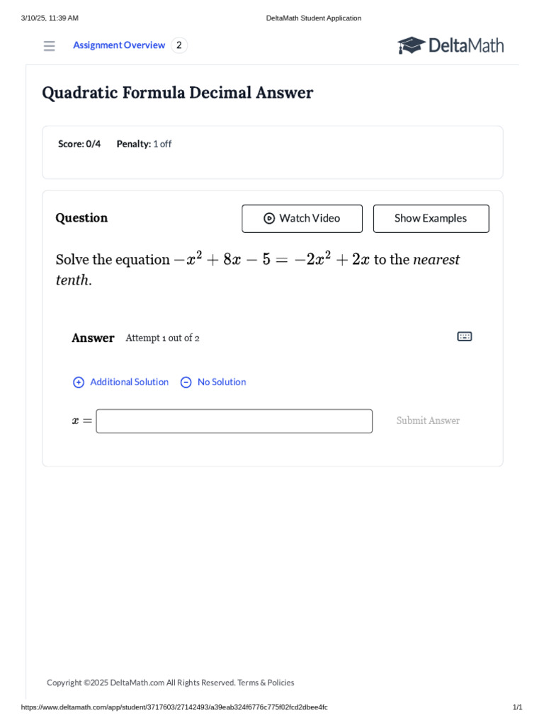 DeltaMath Student Application | PDF