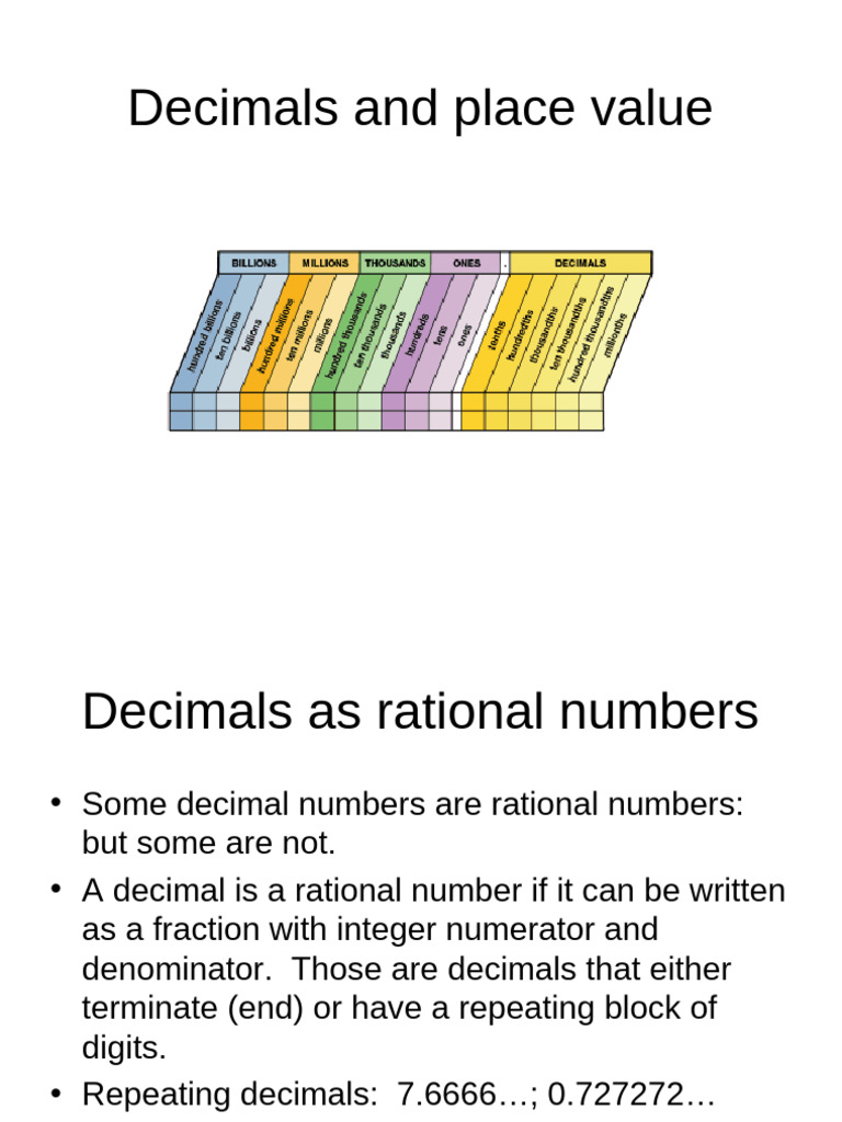 Understanding Decimals and Place Value | PDF