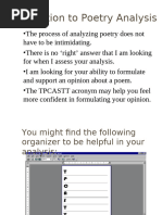 TPCASTT Handout | PDF | Poetry