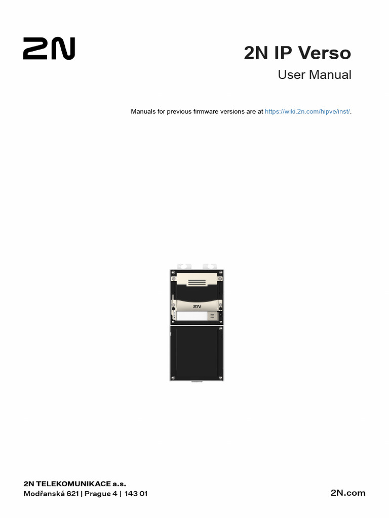2 46 en T PDF Public 2N IP Verso Instalacni Manual en | PDF | Radio ...
