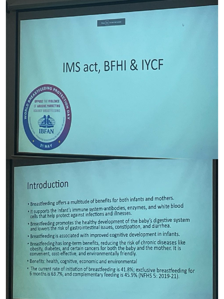 Ims, Bfhi, Iycf | PDF