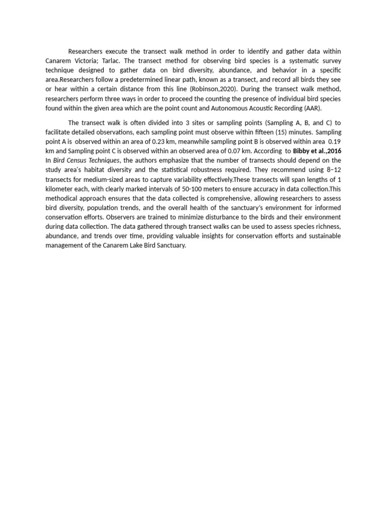 Researchers Execute The Transect Walk Method in Order To Identify and ...