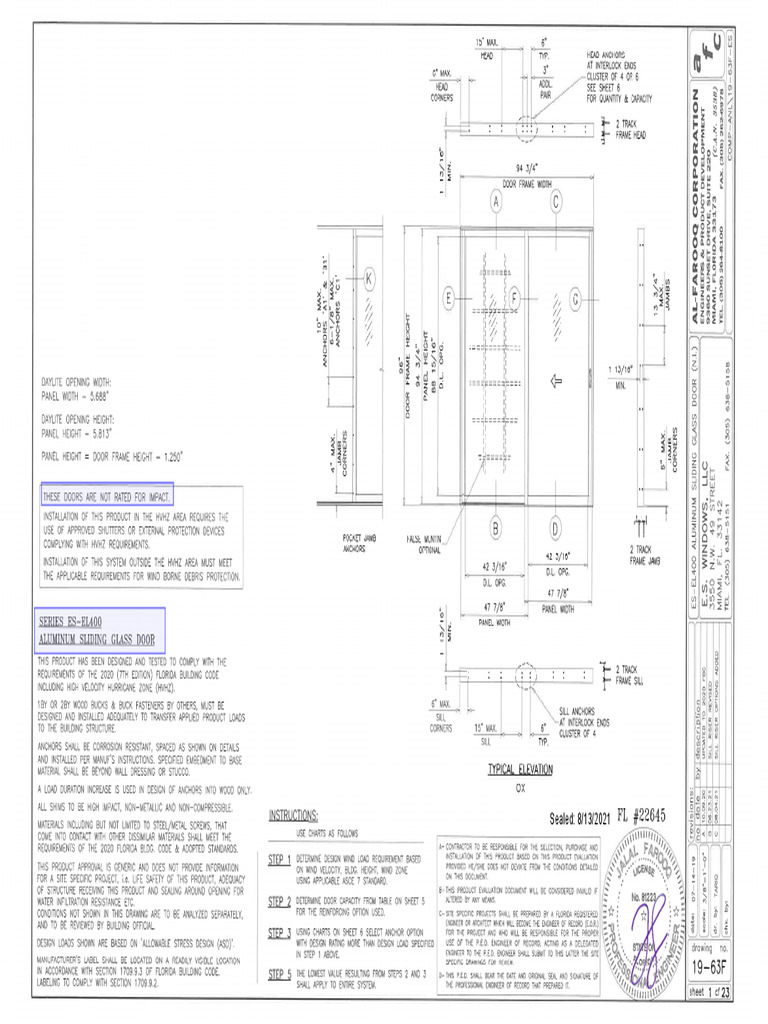 FL22645_R4_II_SS - ES-EL400 SGD NI - DWG 19-63F 2020 R2 | PDF