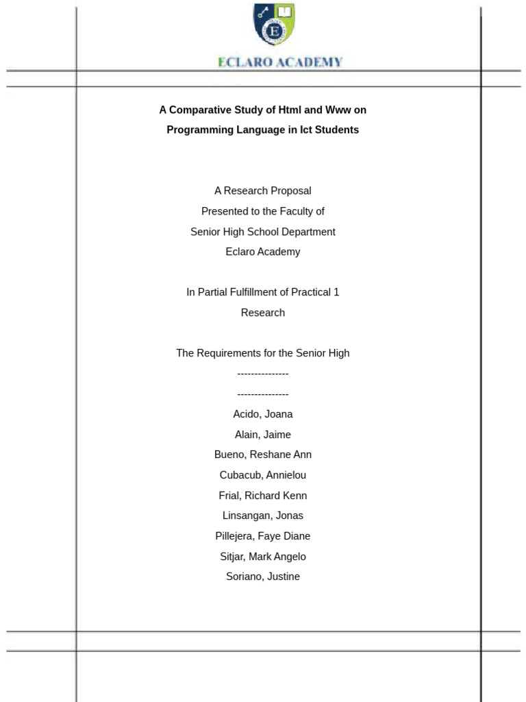 Practical Research Chapter 1 Group 1 | PDF | World Wide Web | Internet ...