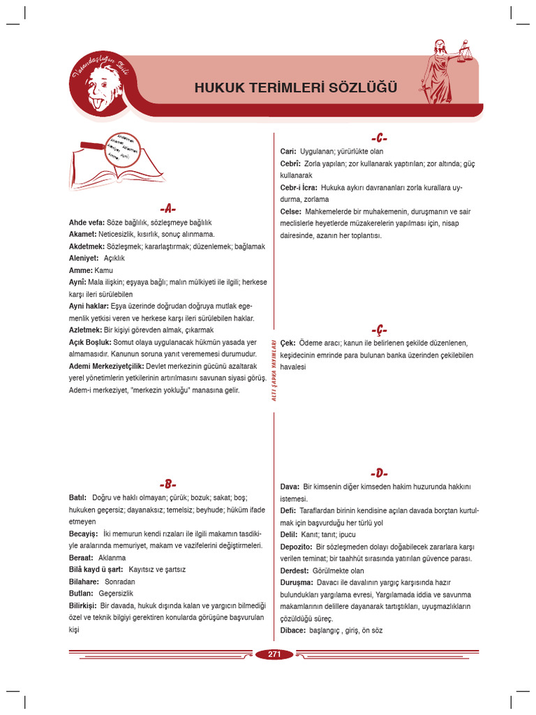 Hukuk Terimleri Sözlüğü | PDF