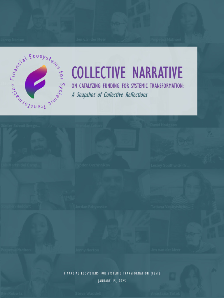 FEST Collective Narrative On Catalyzing Funding For Systemic ...