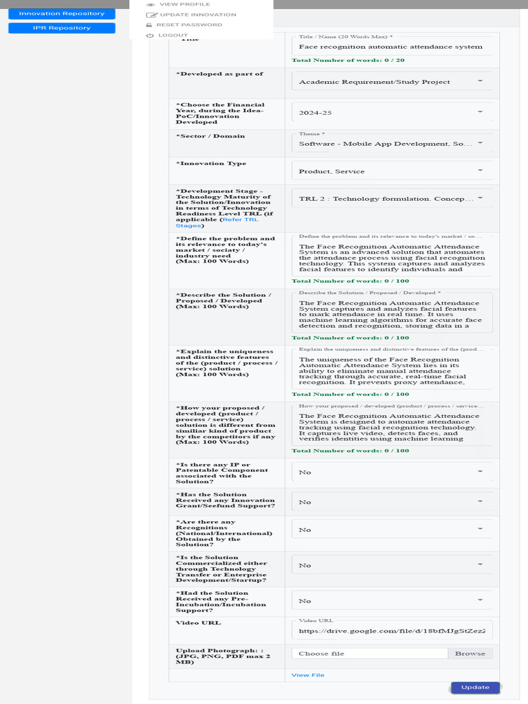 YUKTI-National Innovation Repository(NIR) | PDF | Software | Computer Science