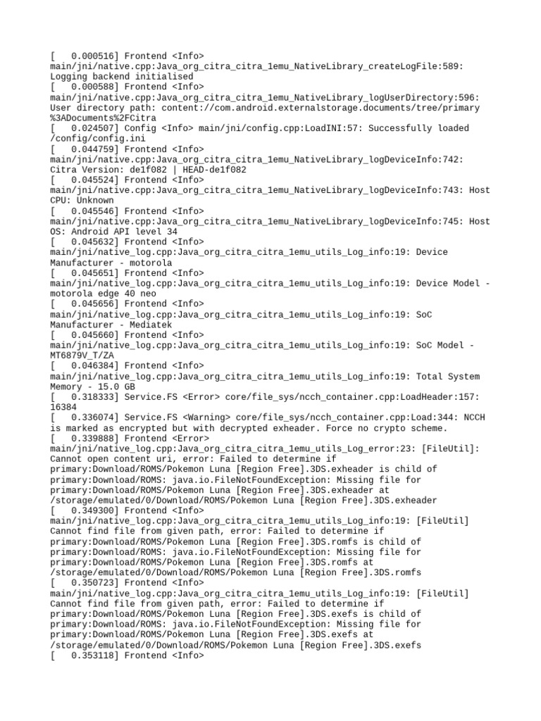 citra_log.txt.old | PDF | System Software | Software