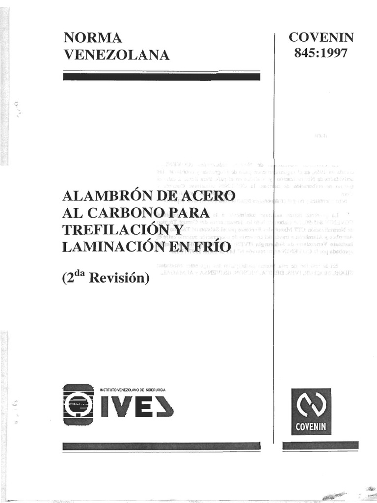 Covenin 845-97, Alambrones | PDF