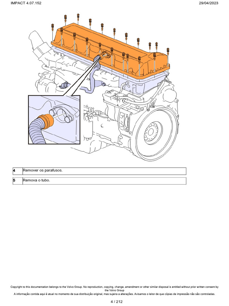 Desmontagem e Montagem Do Motor D13C AMOSTRA | PDF