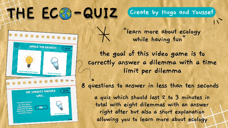 Fun Ecology Quiz Game with Dilemmas | PDF