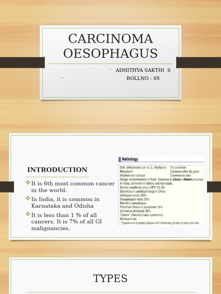 Eso Phagus Carcinoma | PDF