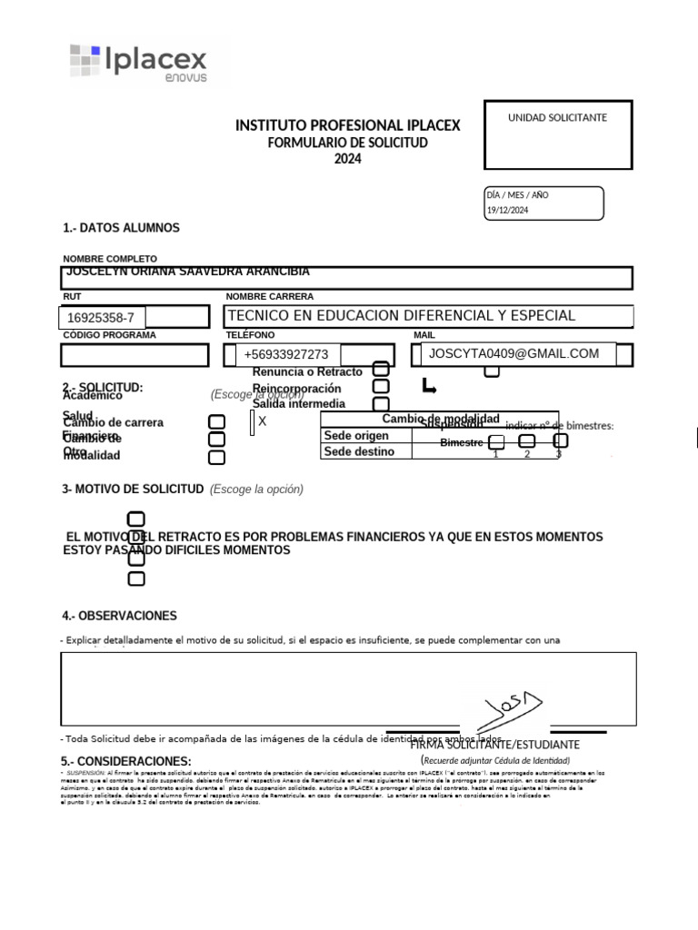 Formulario Solicitudes CED - 2024 - ARTICULO - Desplegable (V2) | PDF