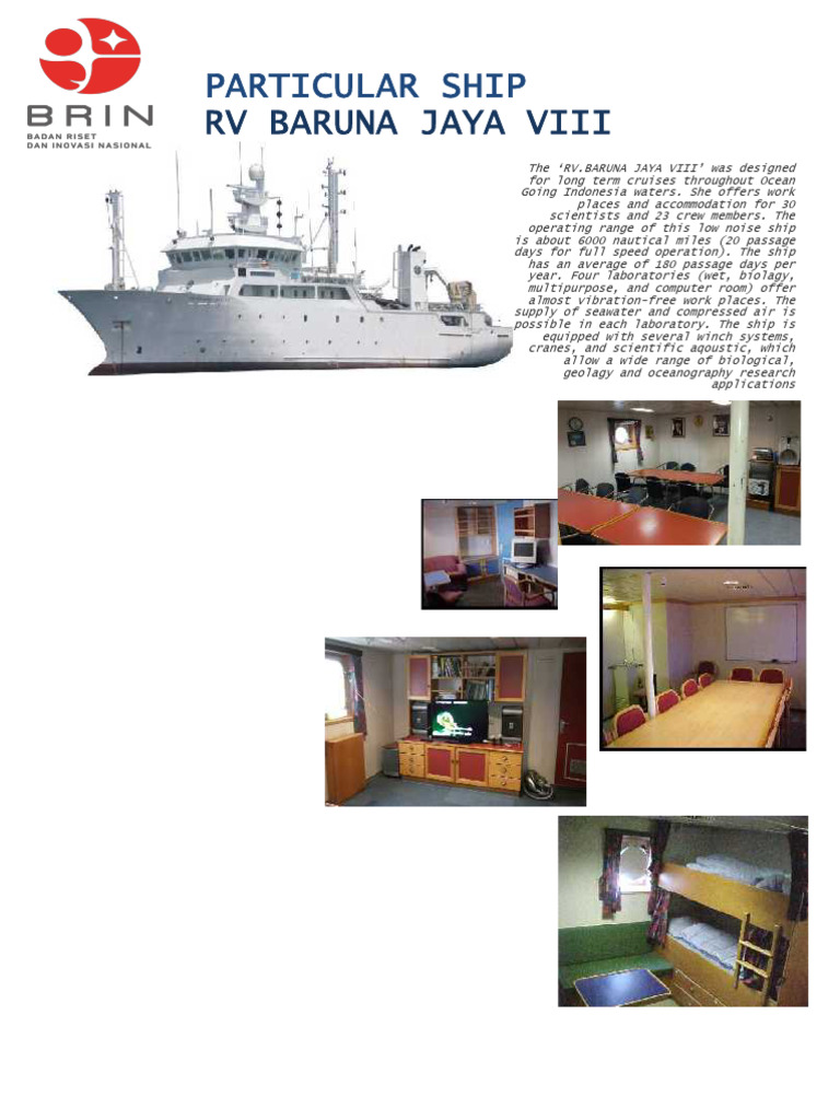 RV Baruna Jaya VIII Research Vessel Details | PDF | Ships