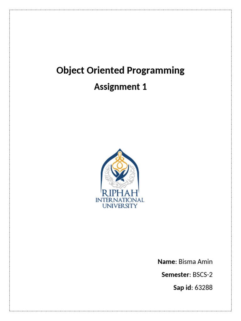 oop theory assignment BISMA | PDF | String (Computer Science) | Cipher