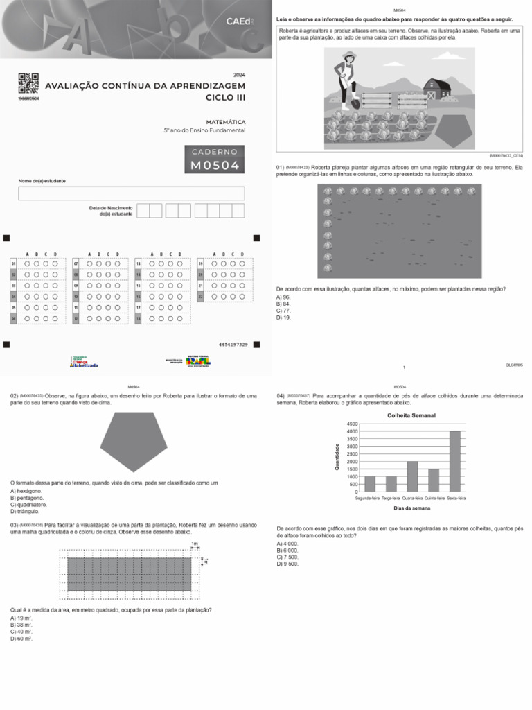 Matematica Ano Ii Pa Ciclo Iii Pdf