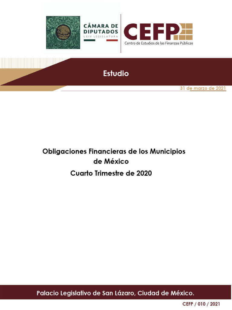 Cefp 0102021 | PDF | Deuda | México