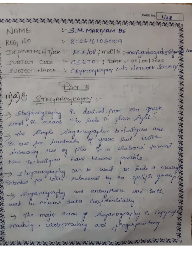 Cns Assignment. M | PDF