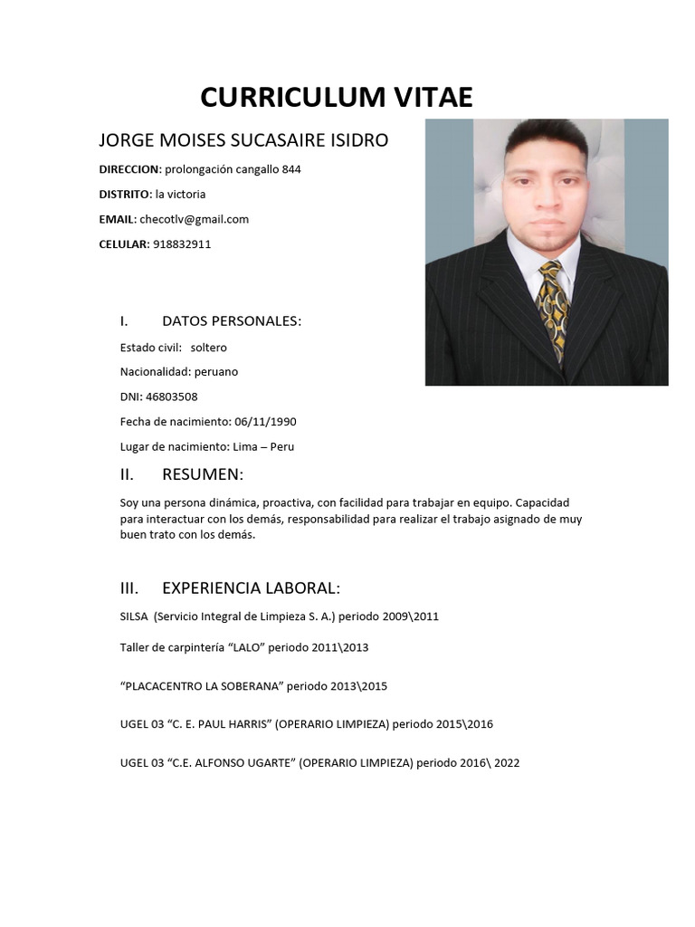 CURRICULUM VITAE jorge | PDF