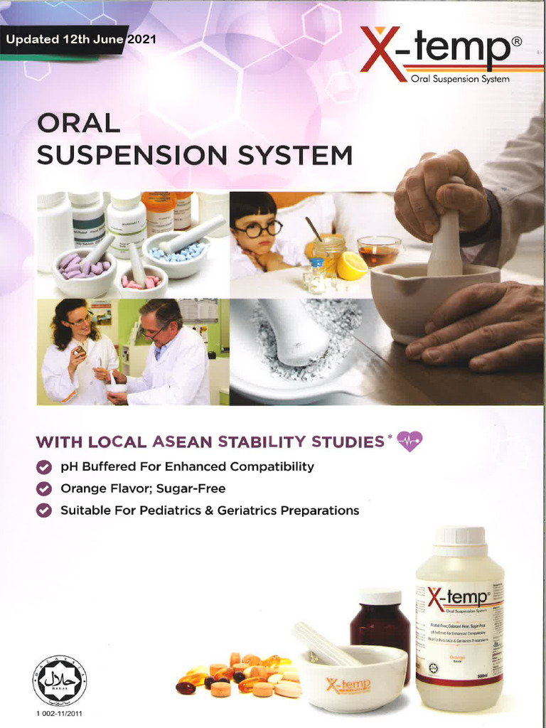 X-Temp Master Formulation XTEMP | PDF | Tablet (Pharmacy) | Pharmaceutical Formulation
