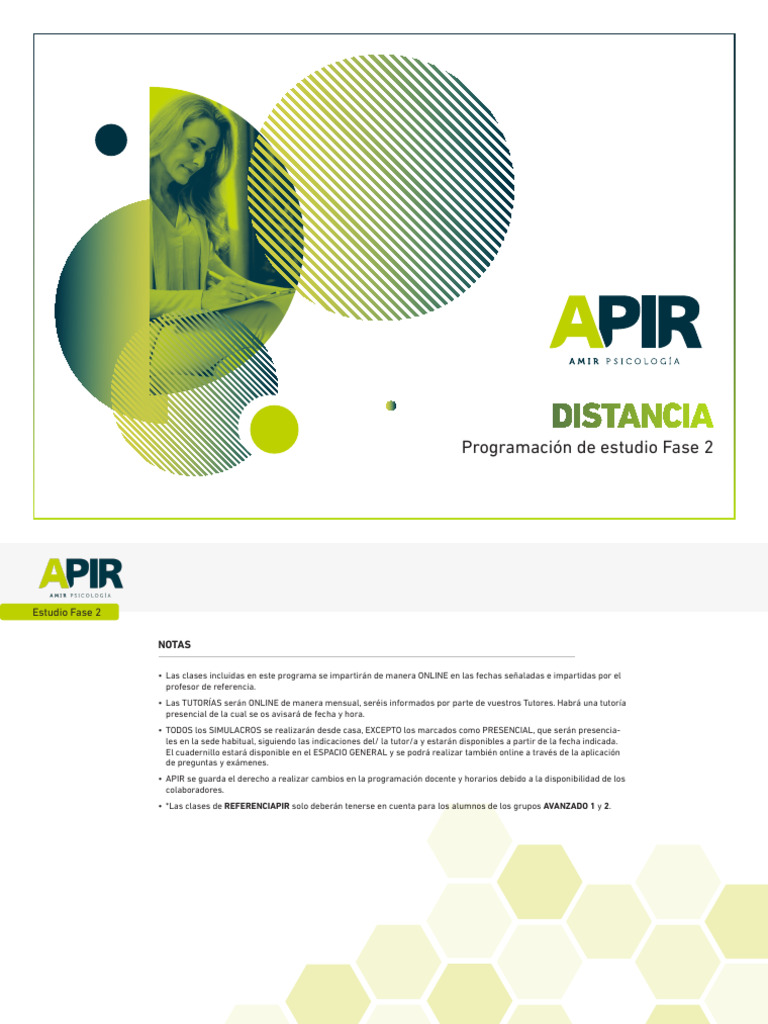 Cronograma Estudio Fase 2 | PDF