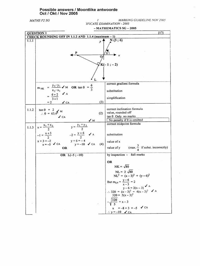 Mathematics SG p2 | PDF
