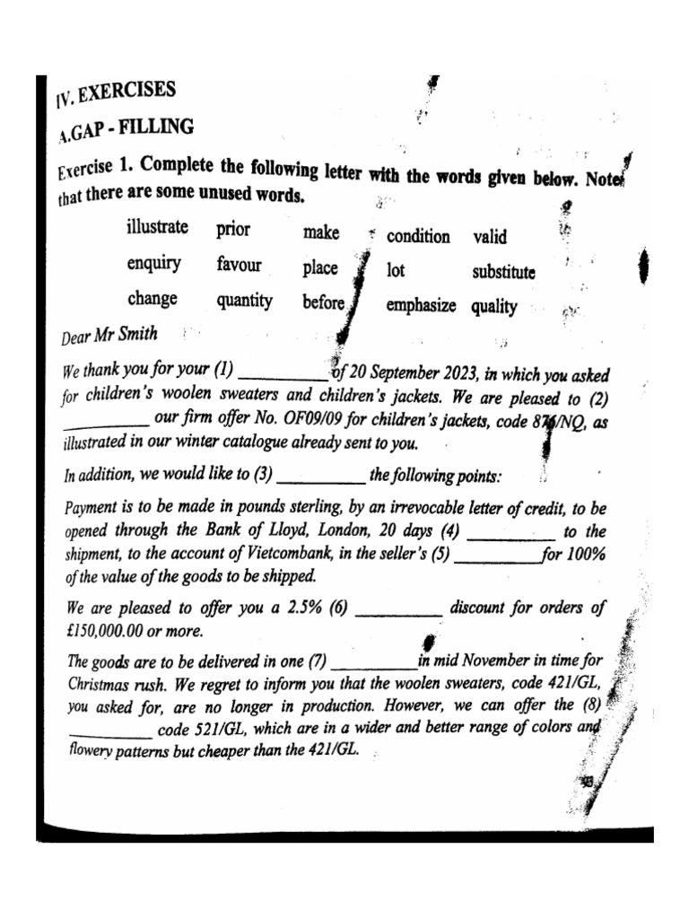 A Gap - Filling | PDF