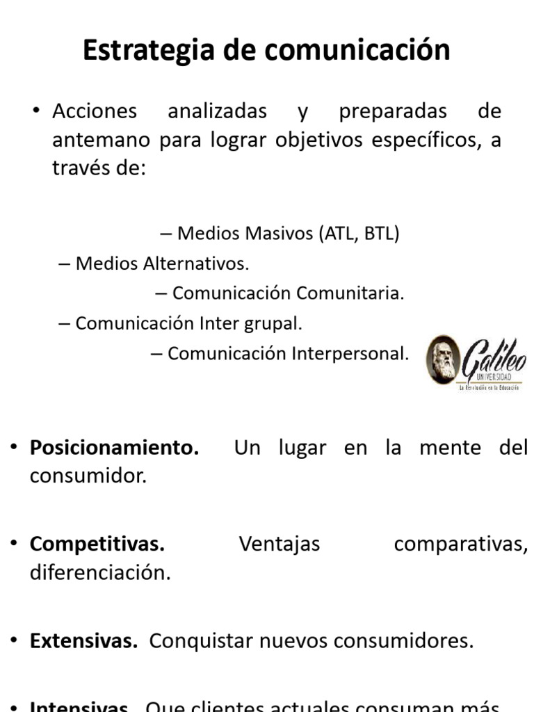 Clase 3 Comunicaci N Estrat Gica | PDF | Publicidad | Comunicación