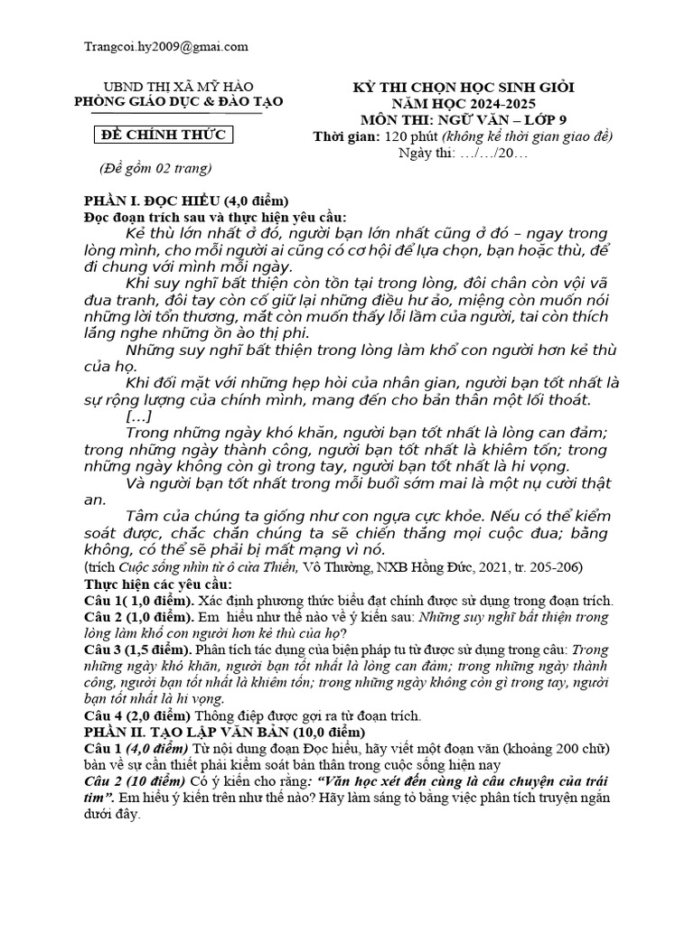 De HSG Van 9 2024 2025 23du An HSG 9 | PDF