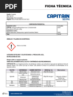Ficha Técnica del Fungicida Captan 50% WP | PDF | Agua | Plantas