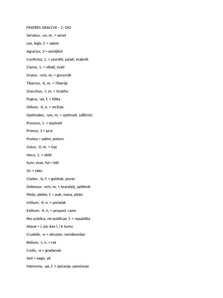 Fratres Gracchi | PDF