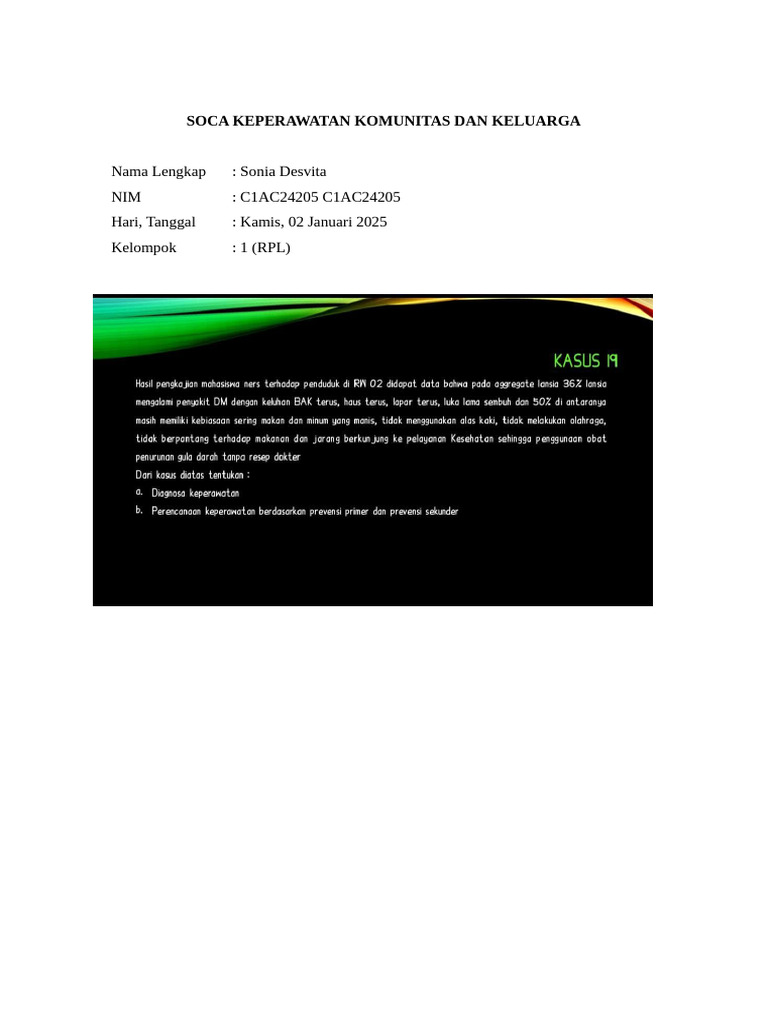 Sonia Desvita - Soca KKG | PDF