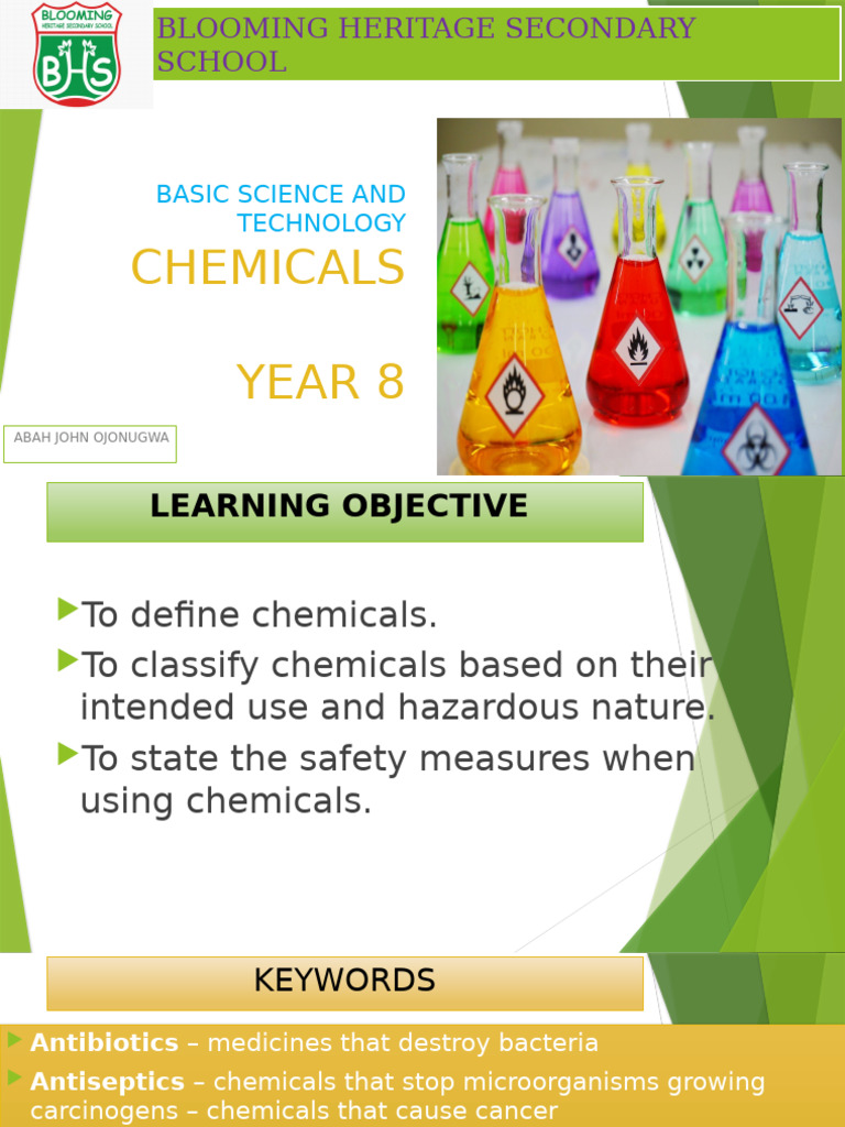 Week 4 Day 1 Year 8 Basic Science and Technology | PDF | Chemical ...