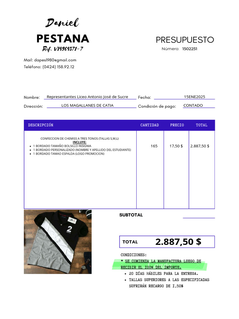 Presupuesto AJS | PDF