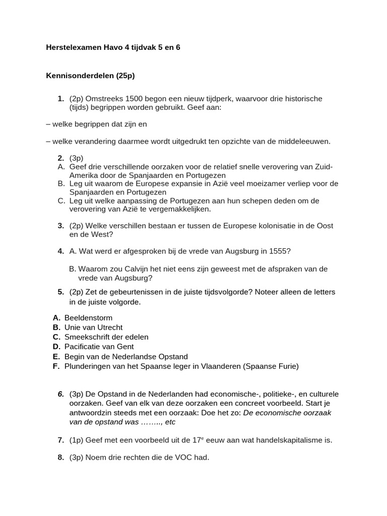 Hersteltoets Kennis | PDF