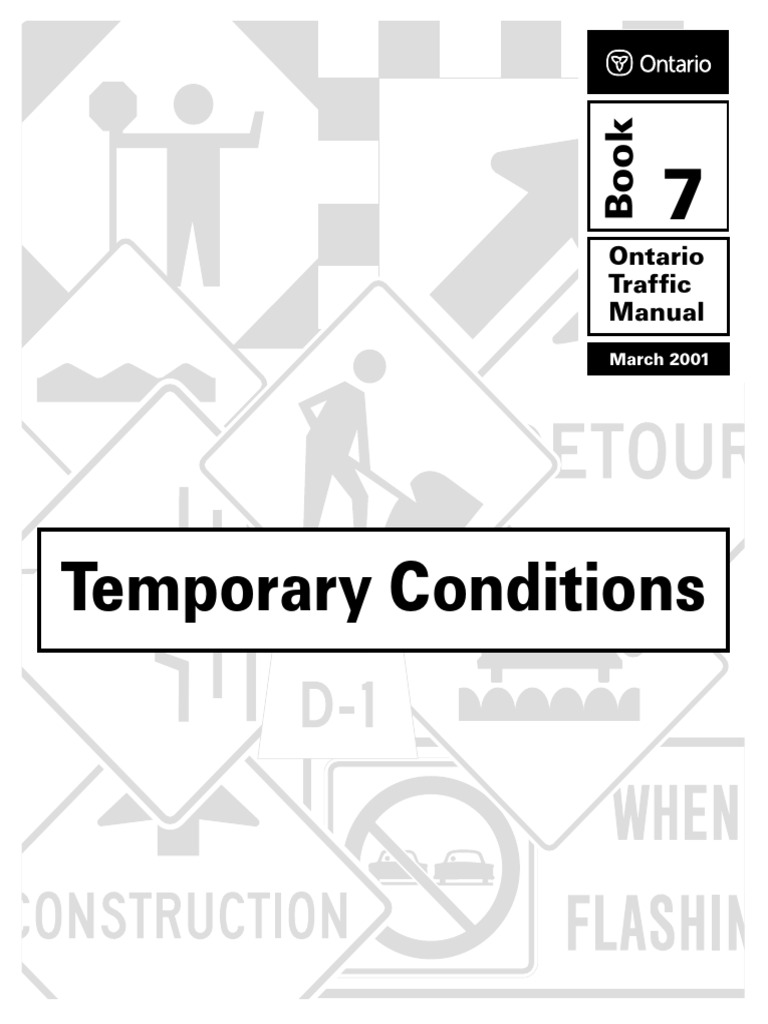Temporary Conditions (Otm Book 7) | PDF | Traffic | Land Transport