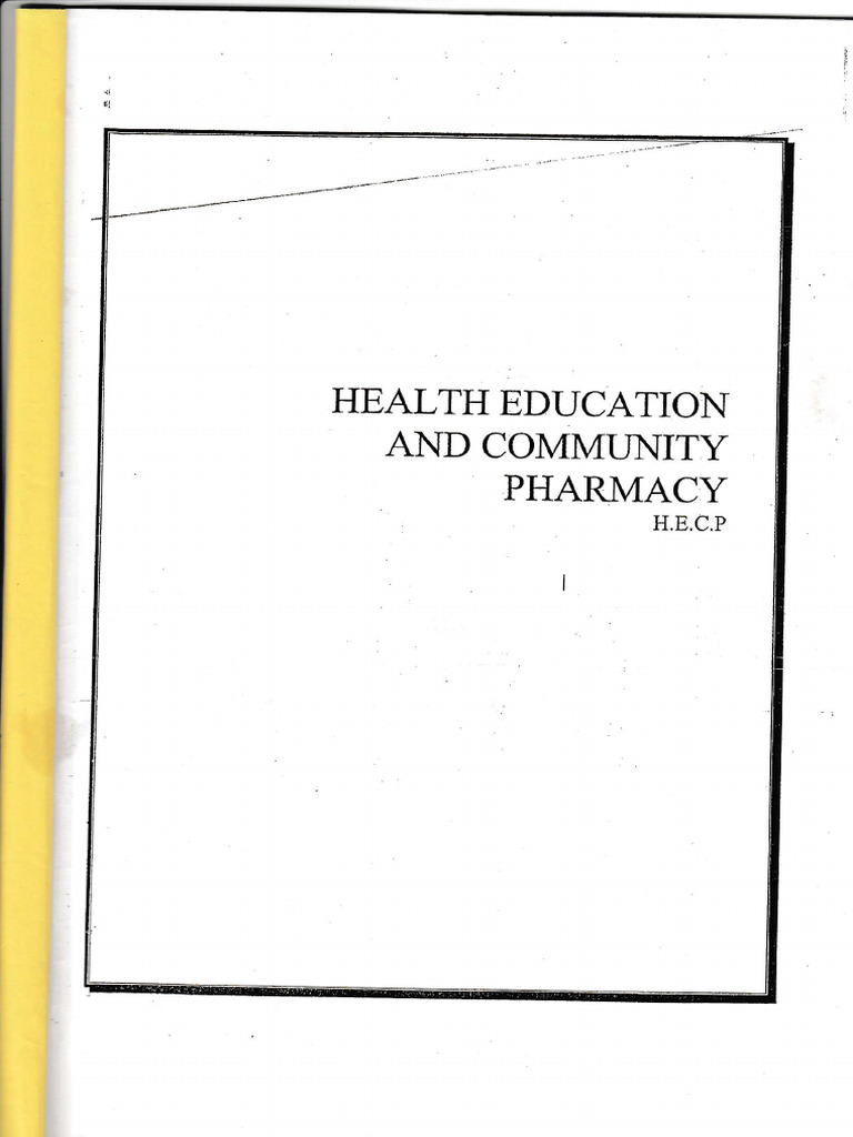 Understanding HECP in Pharmacy Education | PDF | Foods | Family Planning