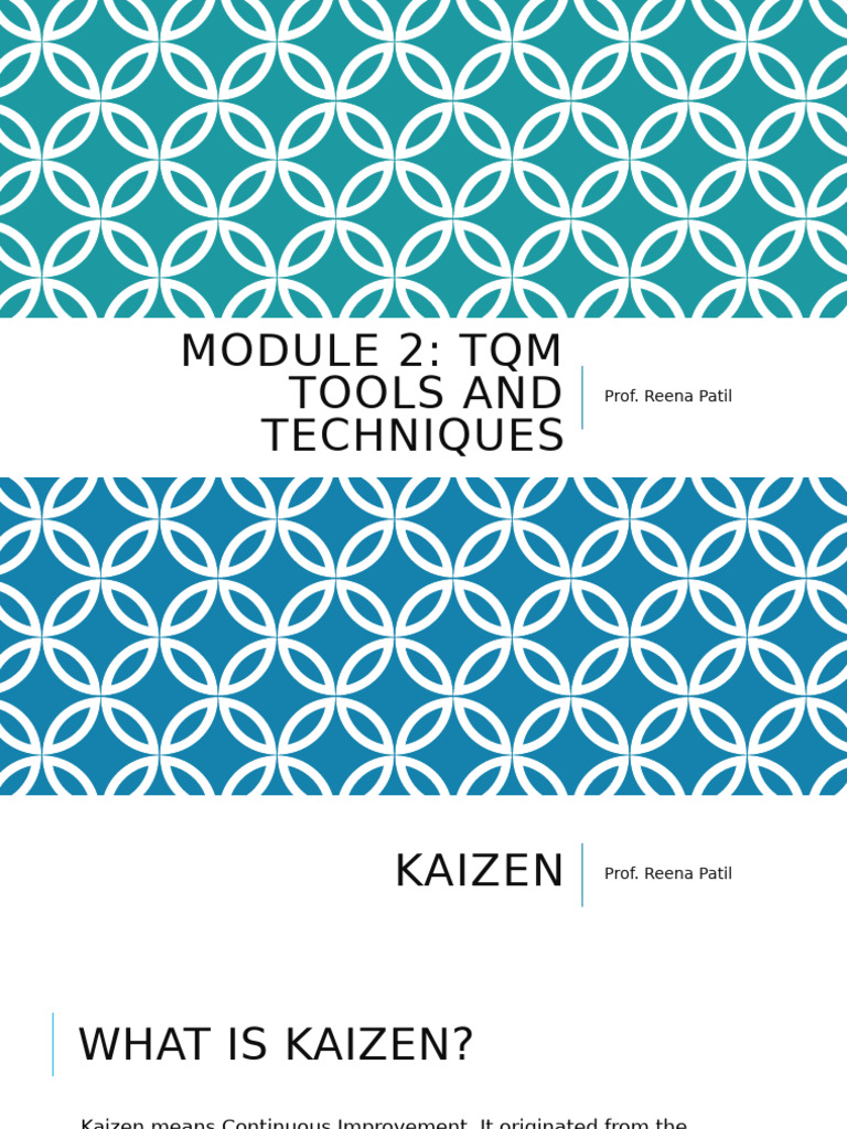 Module 2 TQM Tools and Techniques | PDF | Business Process | Performance Indicator