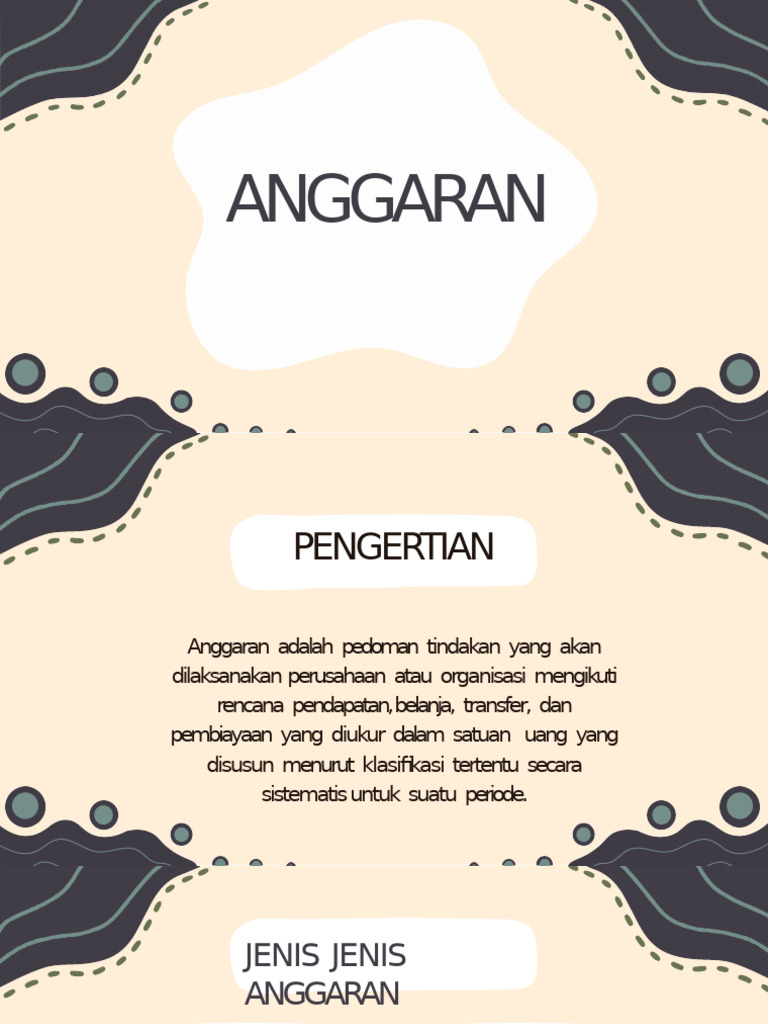 Pengertian Anggaran | PDF