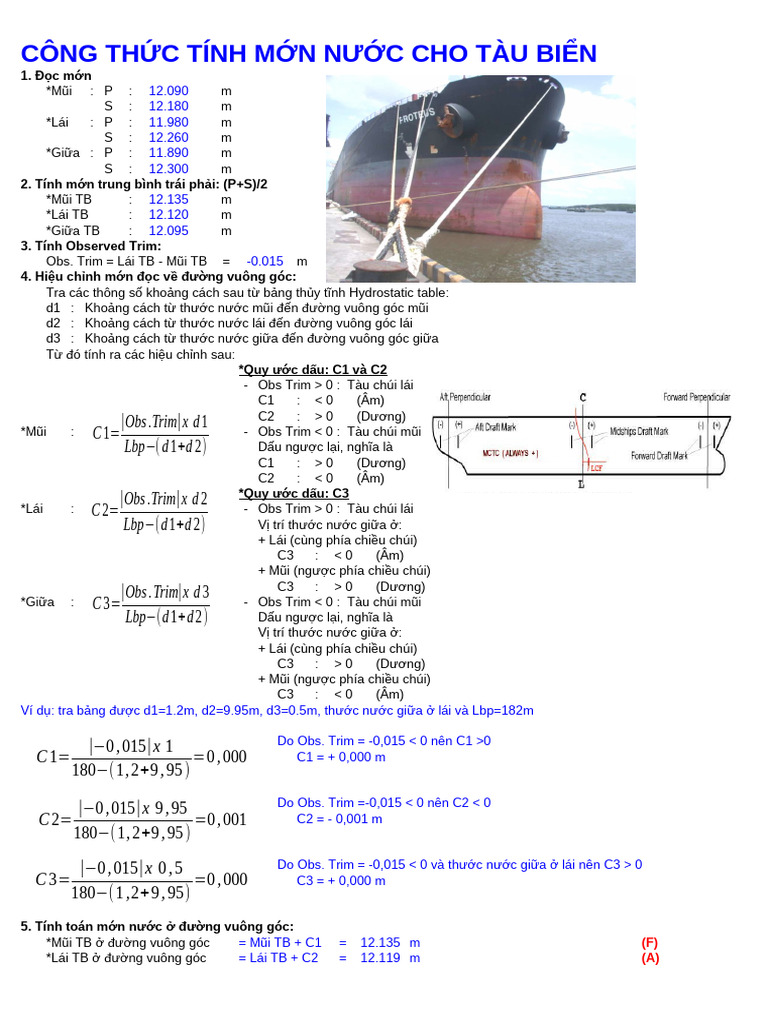 So Tay Tinh Toan Mon Nuoc | PDF