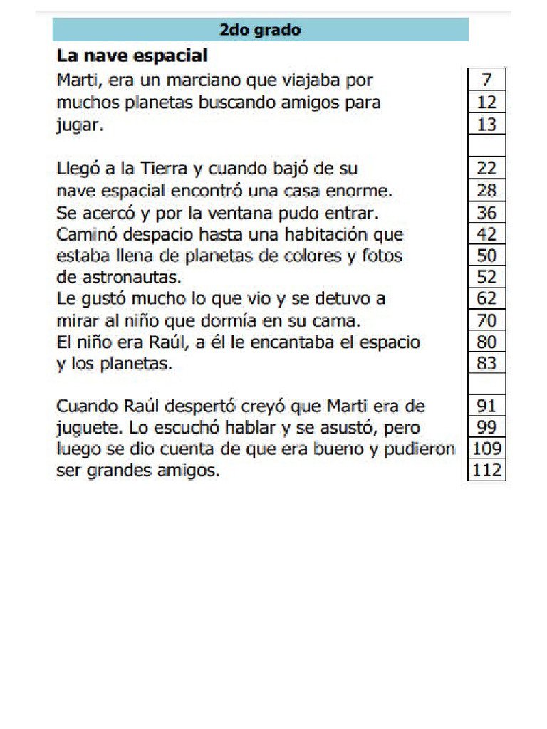 fluidez lectora | PDF