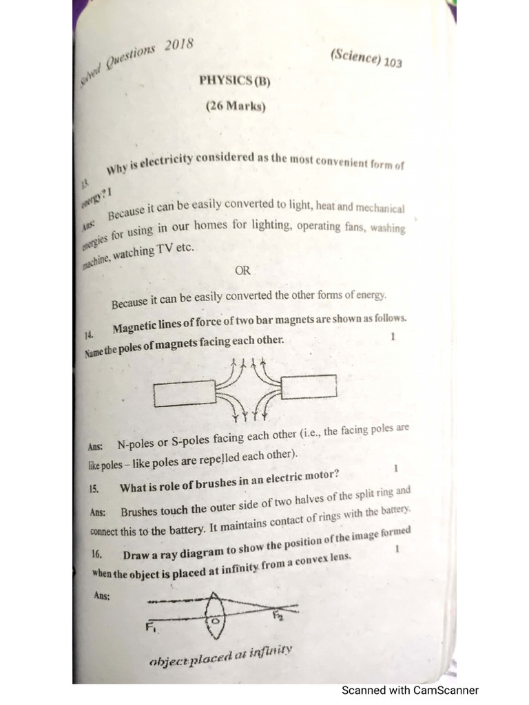 Year 2018 Physics Board | PDF