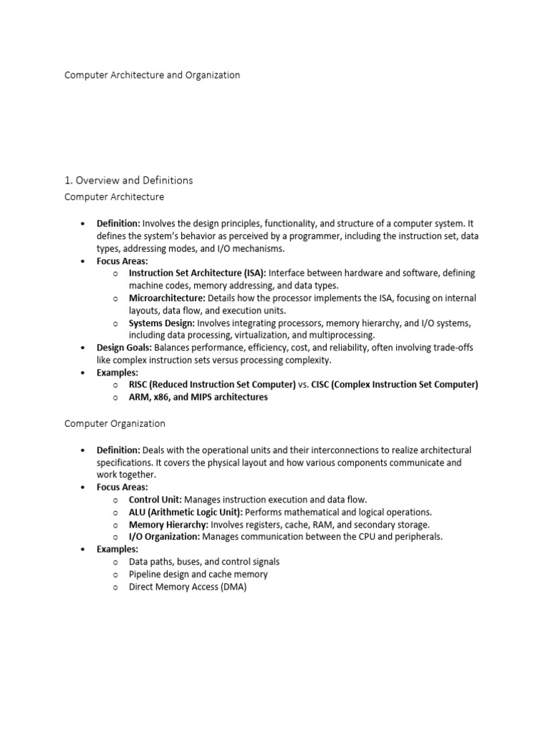 Computer Architecture and Organization | PDF | Computer Architecture | Central Processing Unit