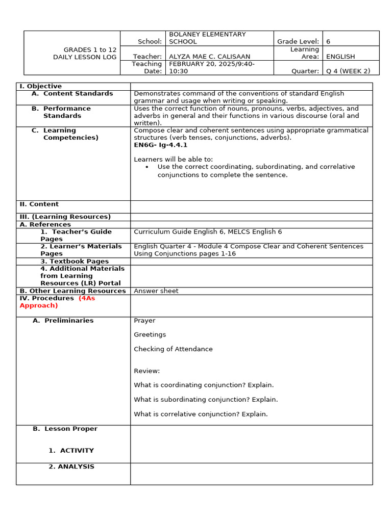 English 4 | PDF | English Language | Verb