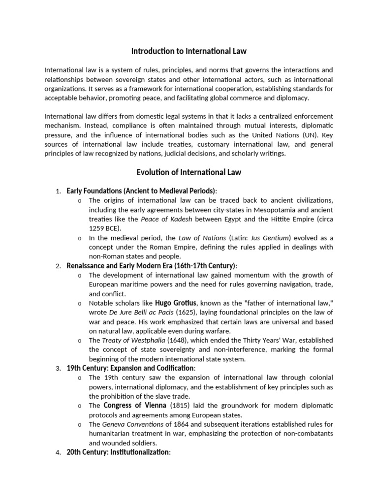 International Law | PDF | International Law | Treaty